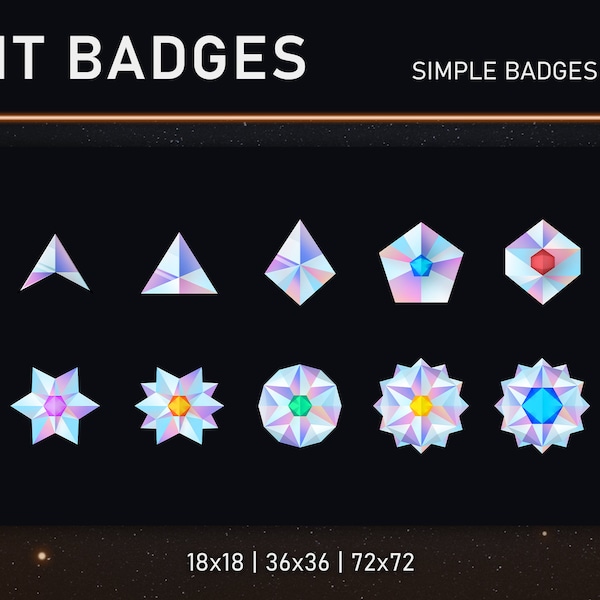 Twitch Bit Tier Badges - Etsy