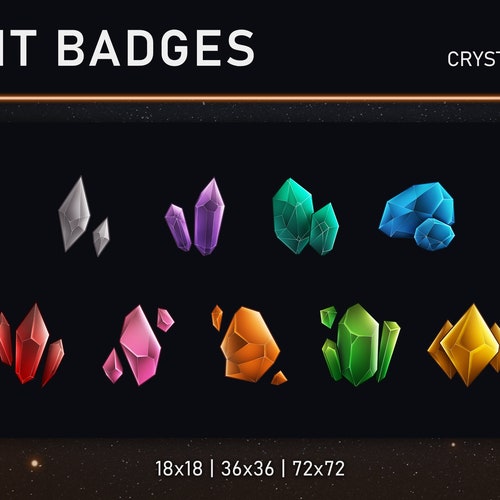 TWITCH Bit Badges / Cheer Badges simple Badges 3 V2 - Etsy
