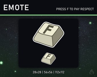 F Emote Twitch - Etsy