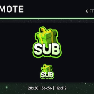 TWITCH Emote (GIFT SUB) - Etsy