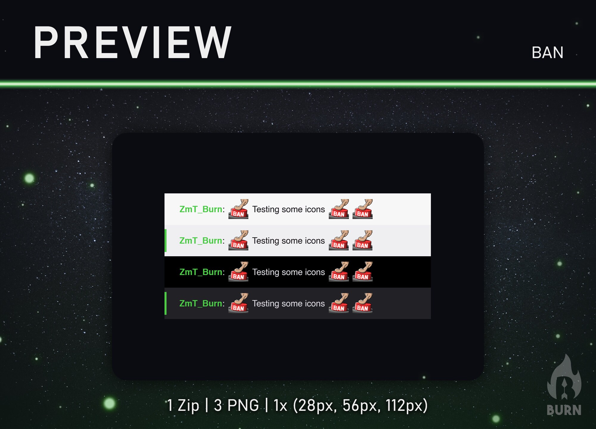 TWITCH Emote BAN | Etsy