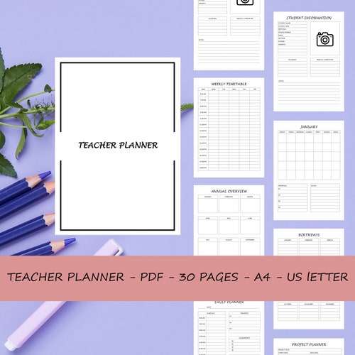 Lesson Plan Template EDITABLE - Etsy
