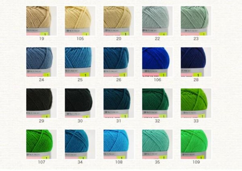 10g X 25 Colors Rich More WOOL YARN Percent Mini Set 250g #3 (DK ...