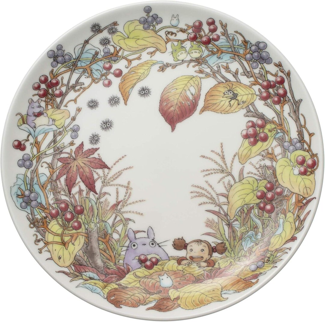 Japanese Noritake My Neighbor Totoro Plate, Monkey and Roses Edition ...
