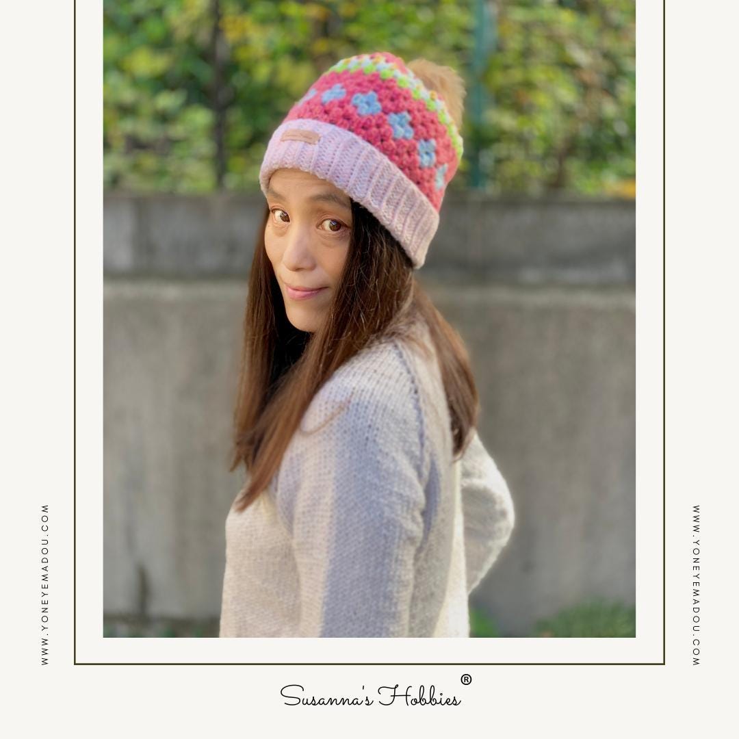 Japanese [PDF] "sedona Granny Knit Hat" Crochet Pattern (5 Pieces ...