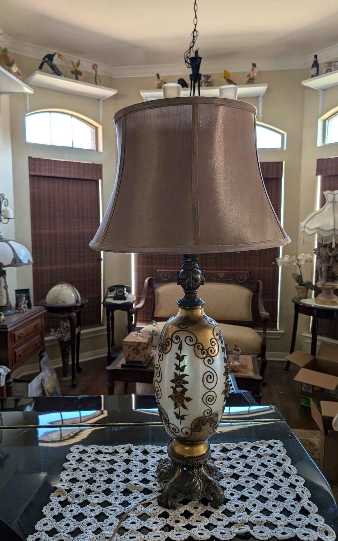 Vintage Carl Falkenstein, Hollywood Regency, Glass Table Lamp. - Etsy