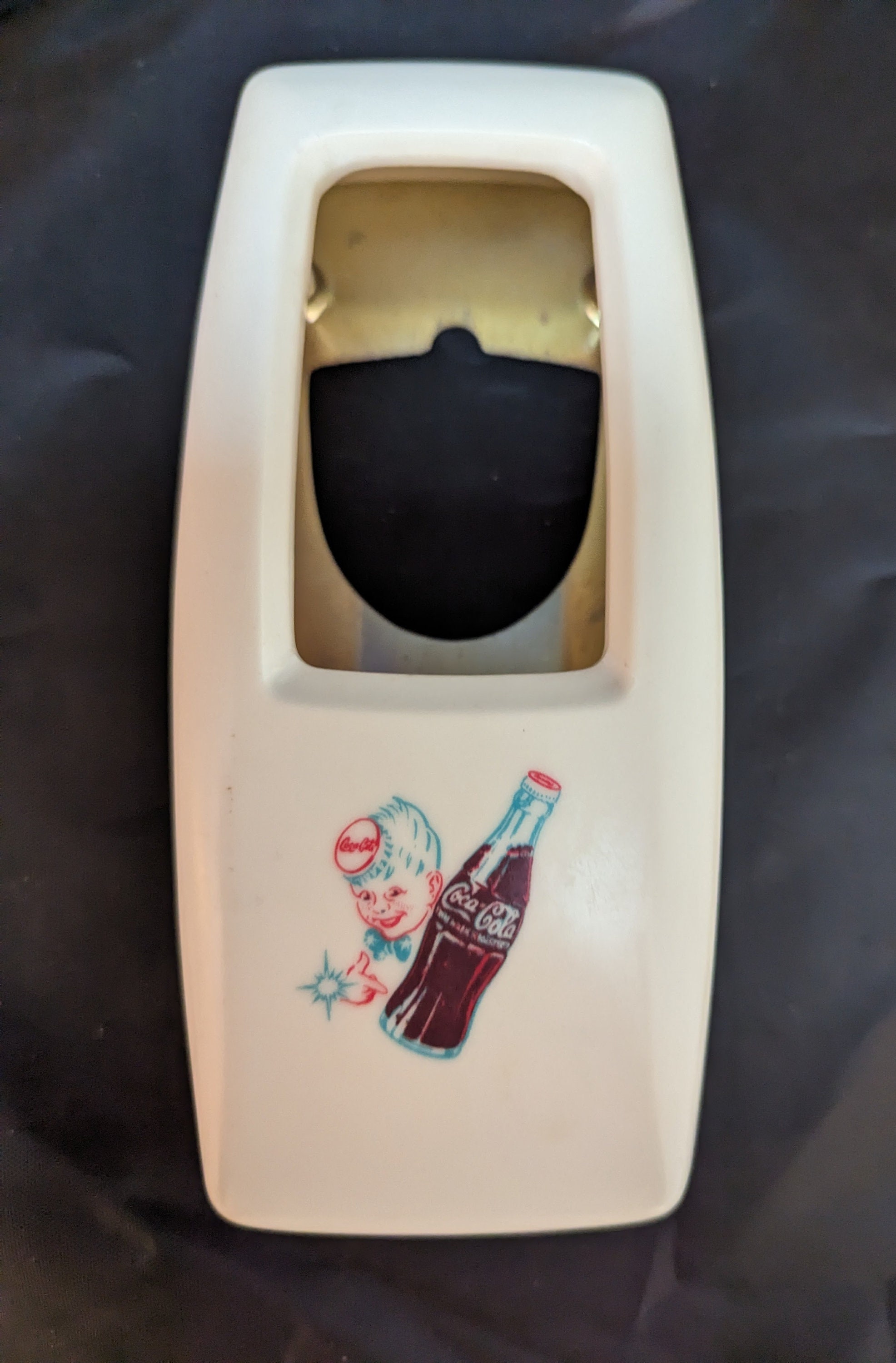 Vintage Coca Cola Wall Bottle Opener & Cap Catcher - Etsy