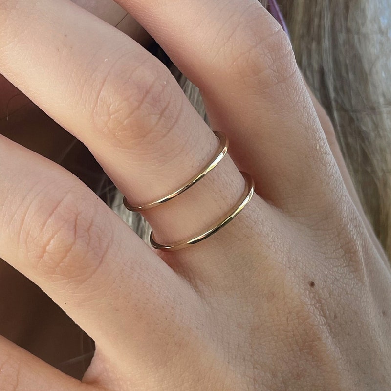 Double Band Ring - Etsy