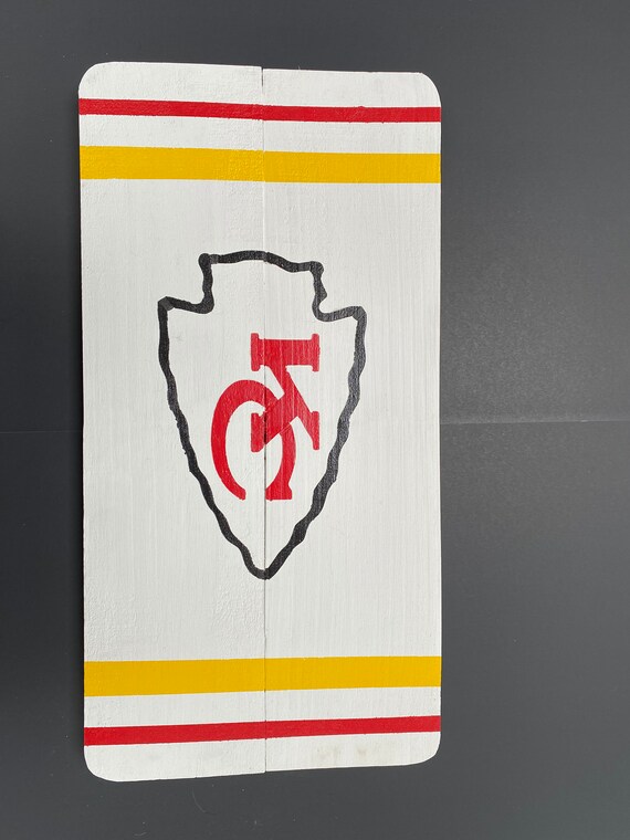 Kansas City Chiefs rustic wood sign | Etsy