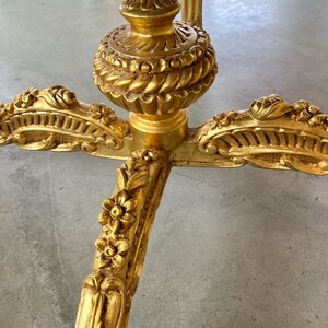 Wooden Table Marble Top Royal Baroque Style Round Table Light Brown ...