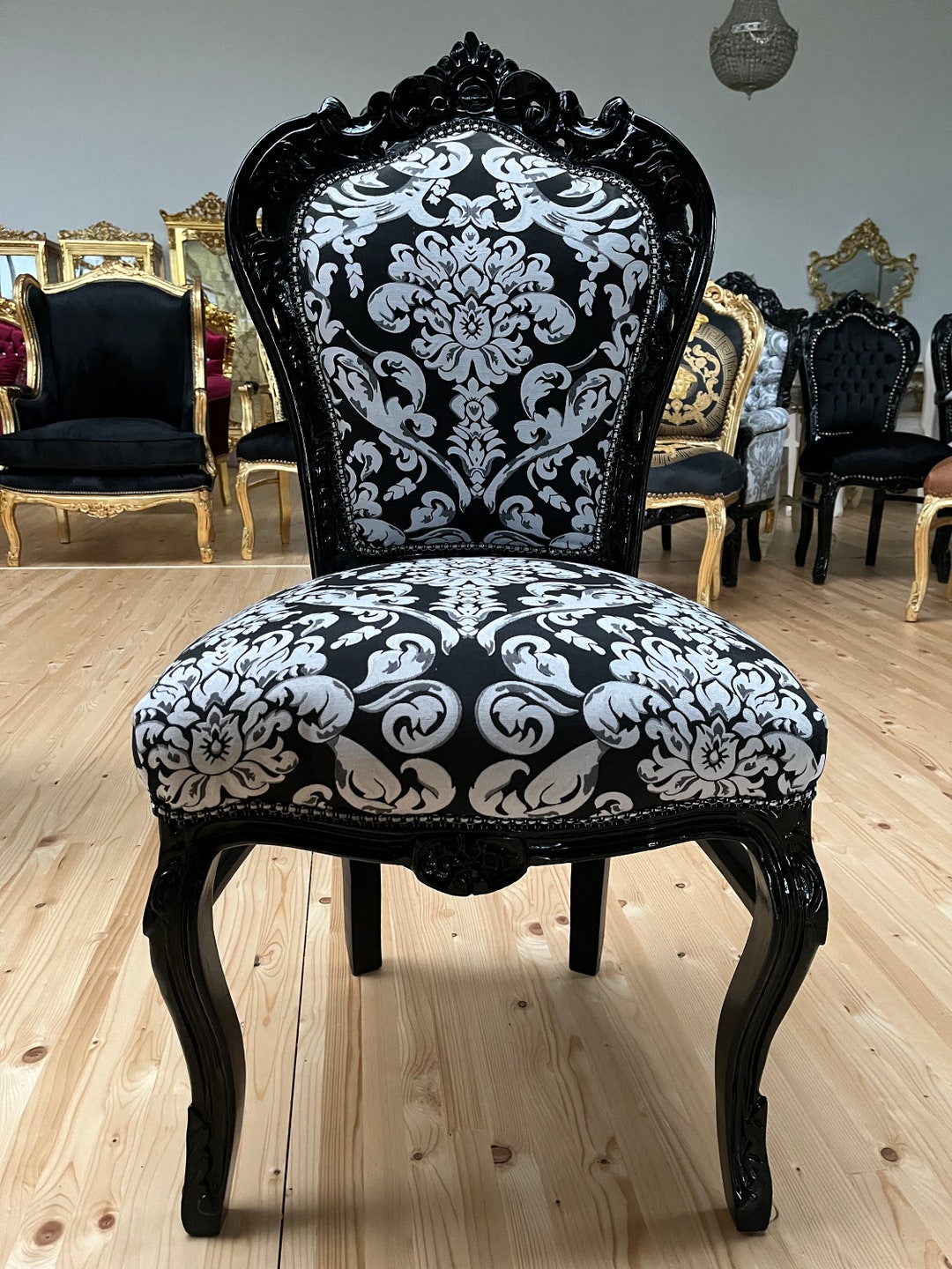 Französischer Stuhl Im Louis-barock-rokoko-stil/ Accent Chair French ...
