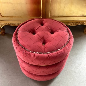 Pouf Colorful Baroque Rococo Style Foot Stool Nostalgic French Marcaron ...