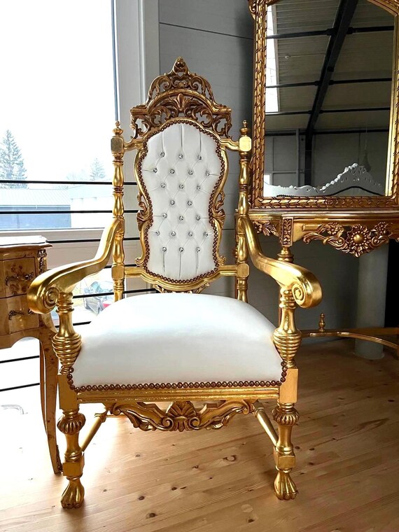 Antique throne chair store