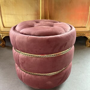 Pouf Colorful Baroque Rococo Style Foot Stool Nostalgic French Marcaron ...