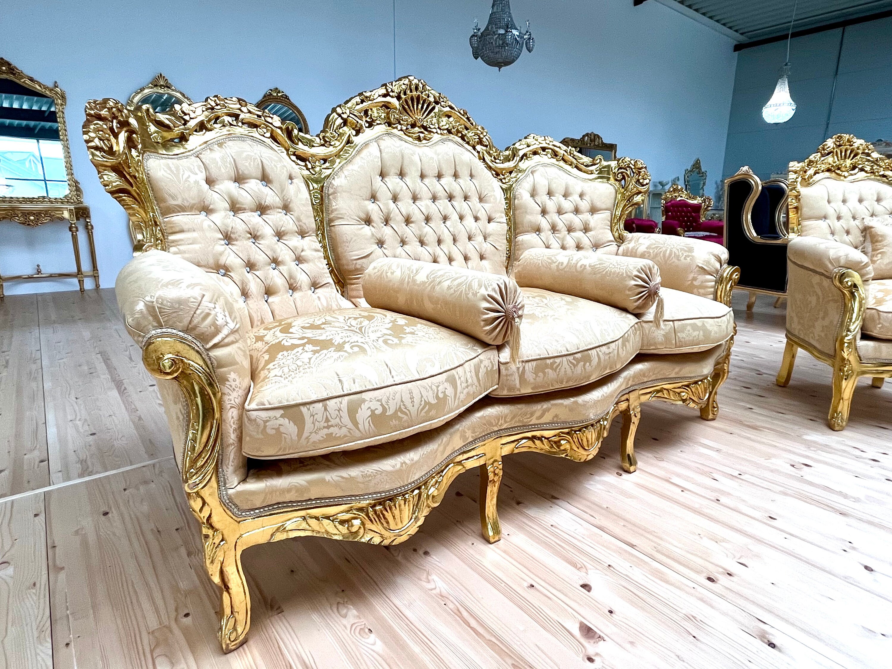 Vintage style sofa set store