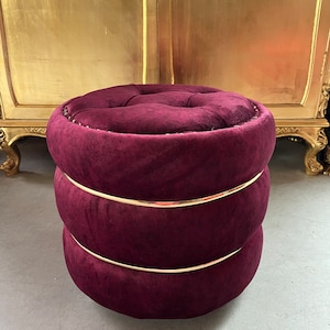 Pouf Colorful Baroque Rococo Style Foot Stool Nostalgic French Marcaron ...