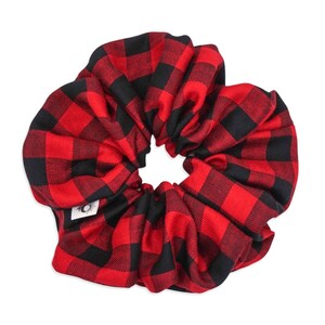 Red and Black Plaid Scrunchie | Oversized & Basic Scrunchies | |xxl ...