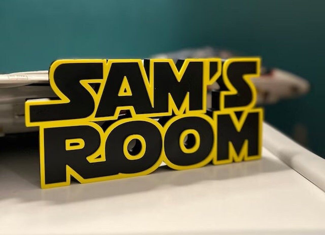 Custom Star Wars Name Plate, Star Wars Part, Star Wars Sign, Star Wars ...
