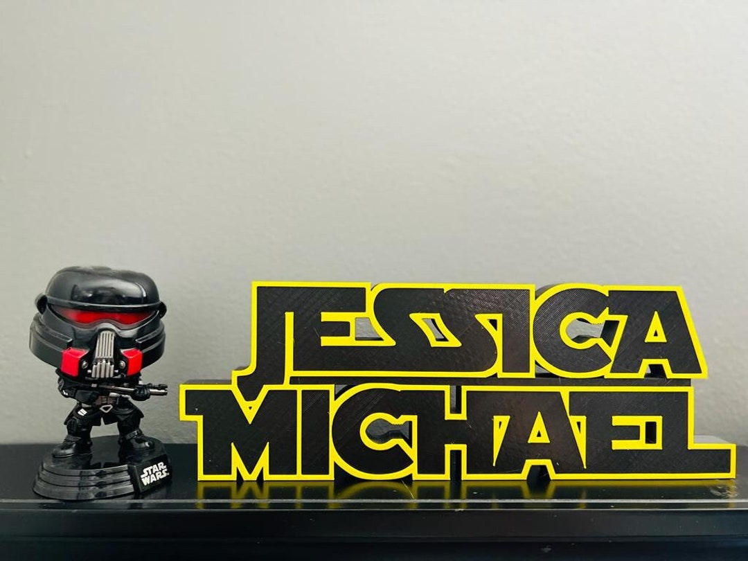 Star Wars Style Name Plate, Personalized Gifts for Star Wars Fans ...