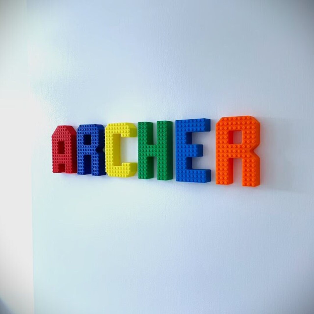 Building Block Name Sign - Etsy