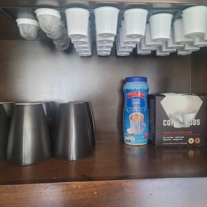 Keurig K-cup Pod Holder Under Cabinet or Wall Mounted Storage for Pods ...
