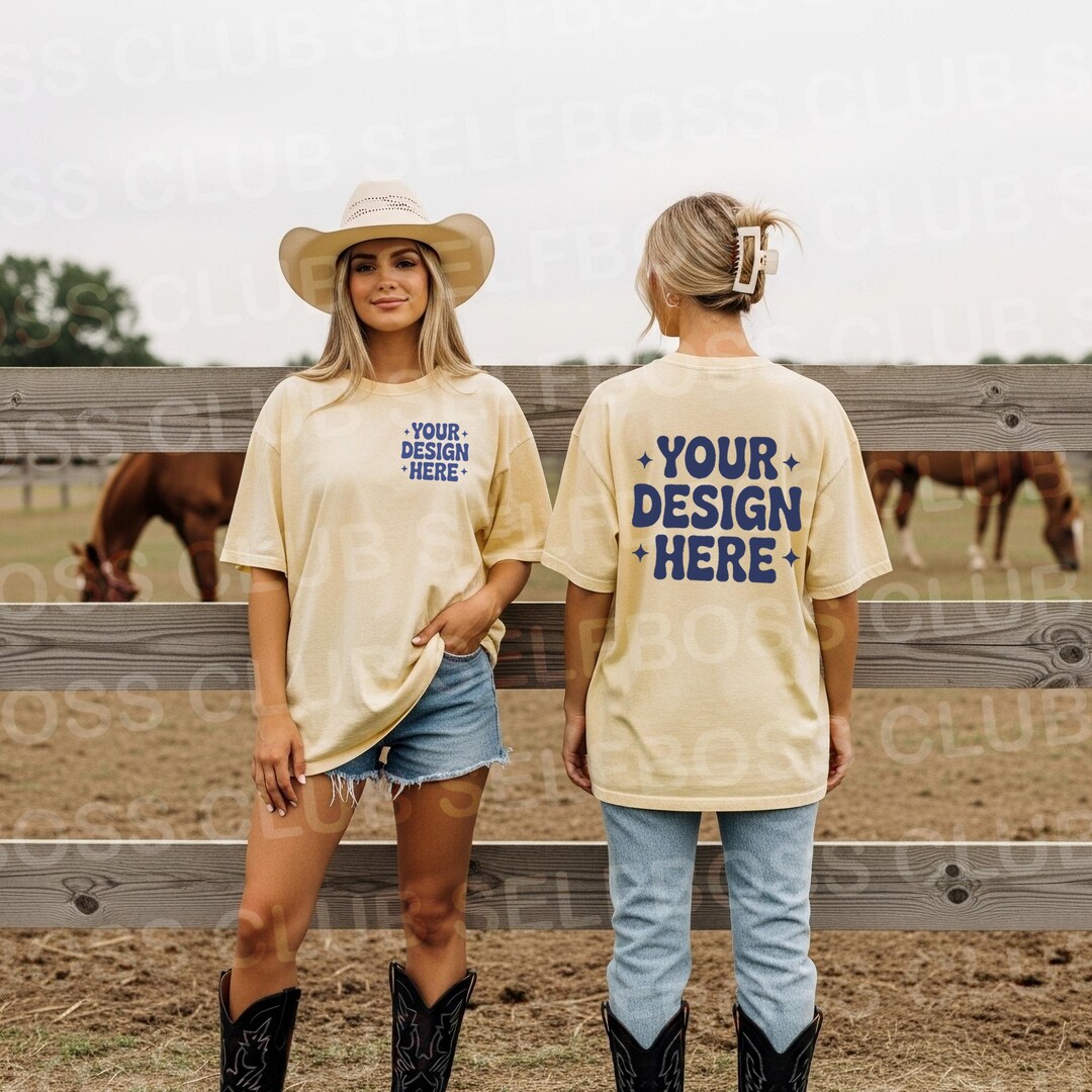 Comfort Colors Butter Yellow Shirt Mockup - C1717 (digital Download) - Etsy