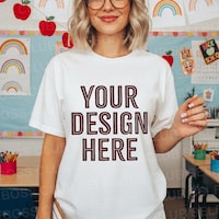 School Teacher Wall Mockup | School Teacher Background | Digital ...