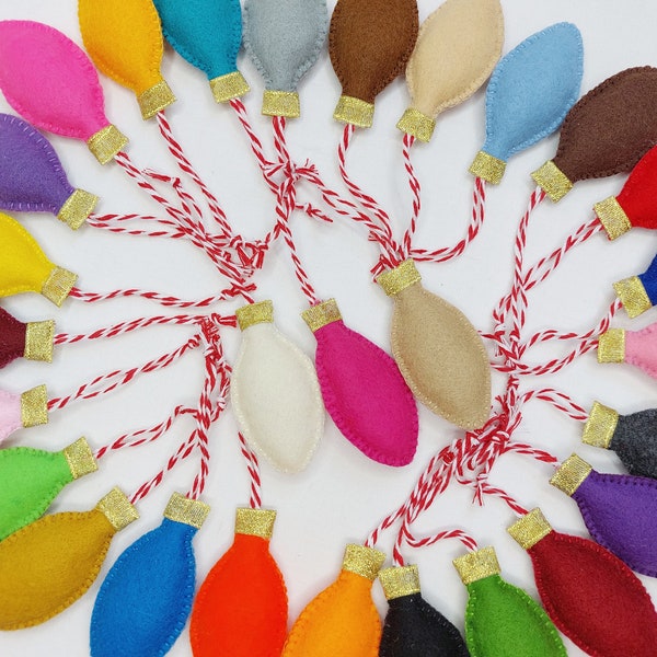 Felt Christmas Bulbs - Etsy