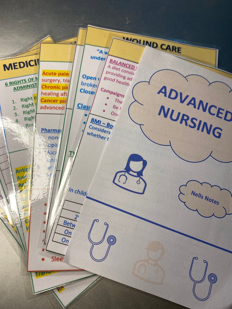 Advanced Nursing Flashcards - Etsy