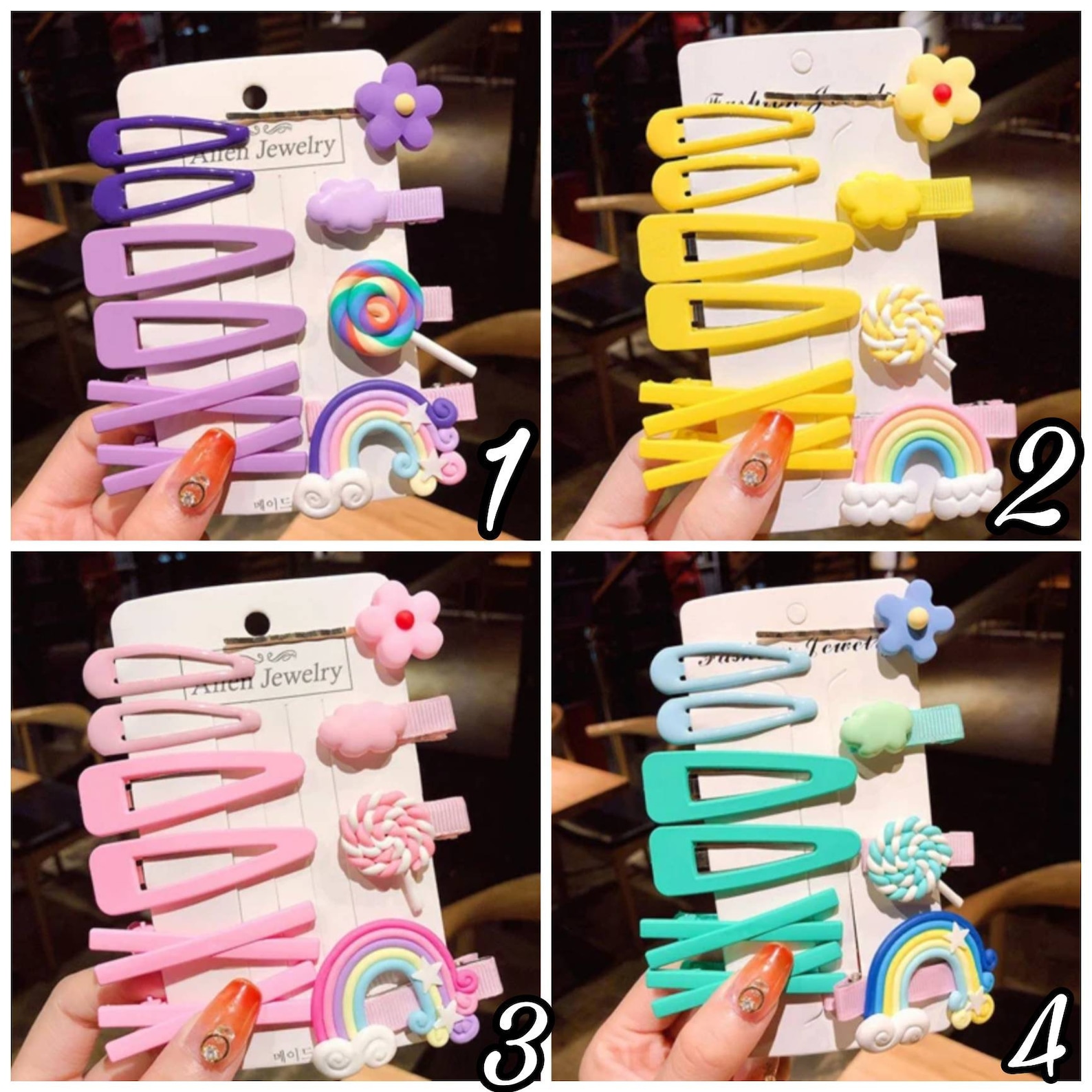 Hair Clips Set For Kids Children Hair Clips Set Small Medium | Etsy