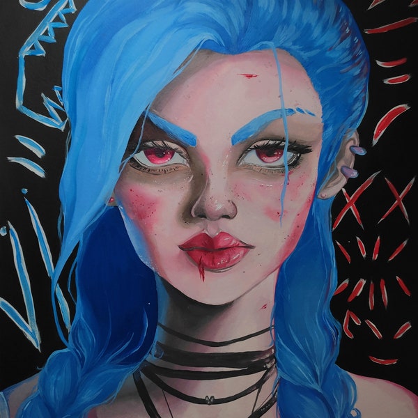 Jinx Neon Art - Etsy