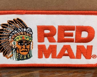 Red Man Vintage Patch | Etsy