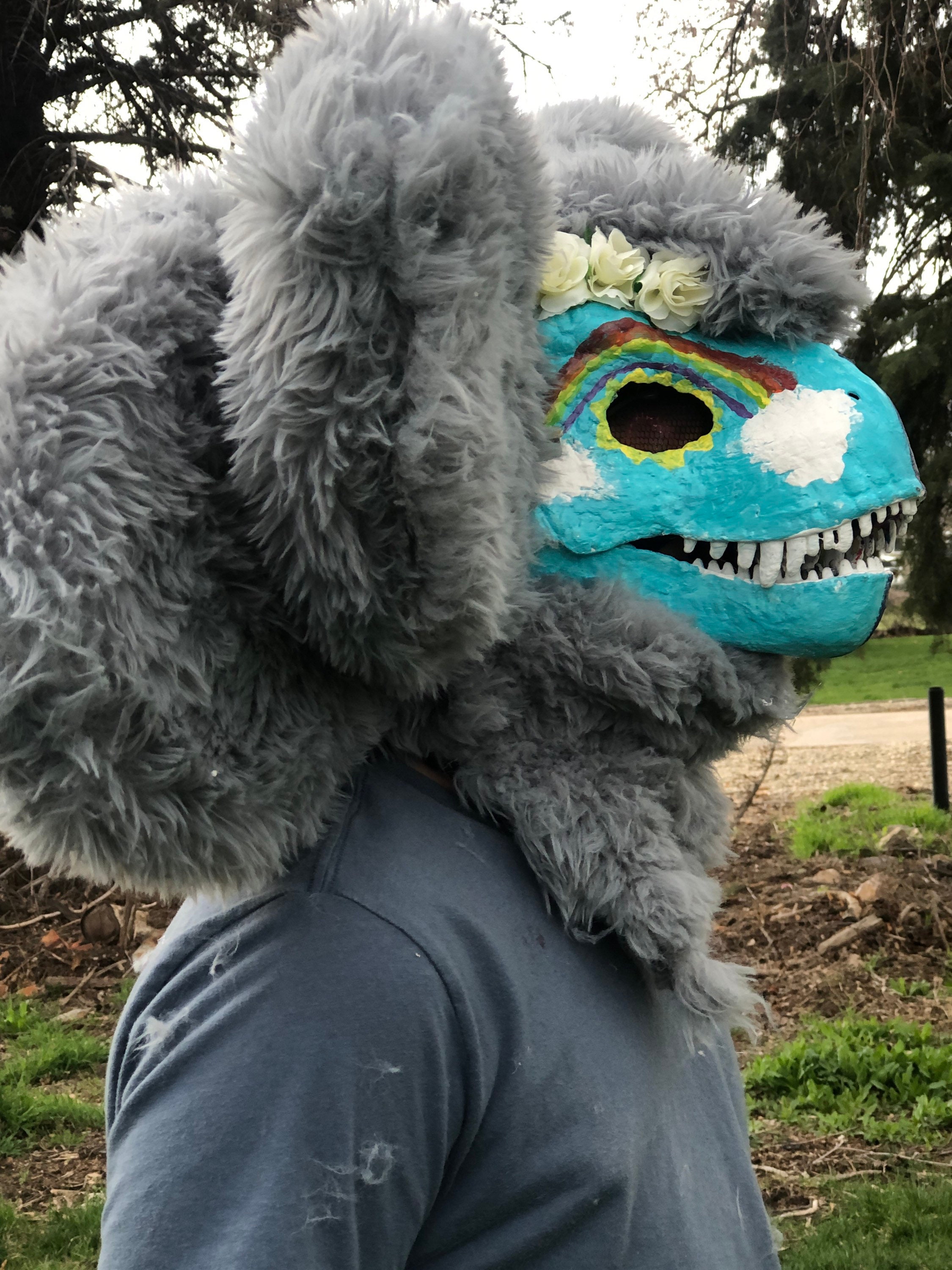 Day and Night Themed Dino Mask - Etsy