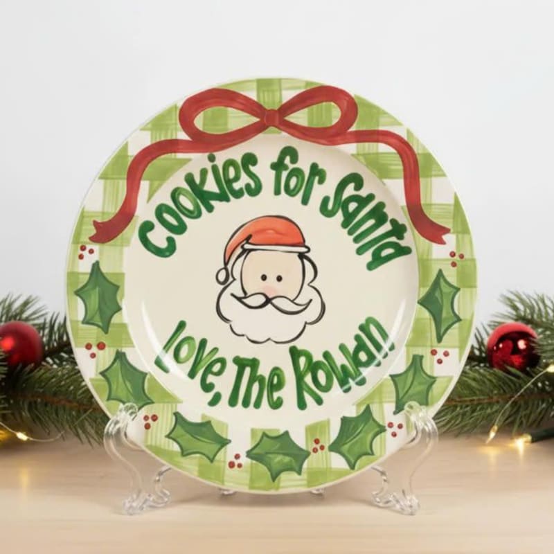 Christmas Eve Plate Painted - Etsy
