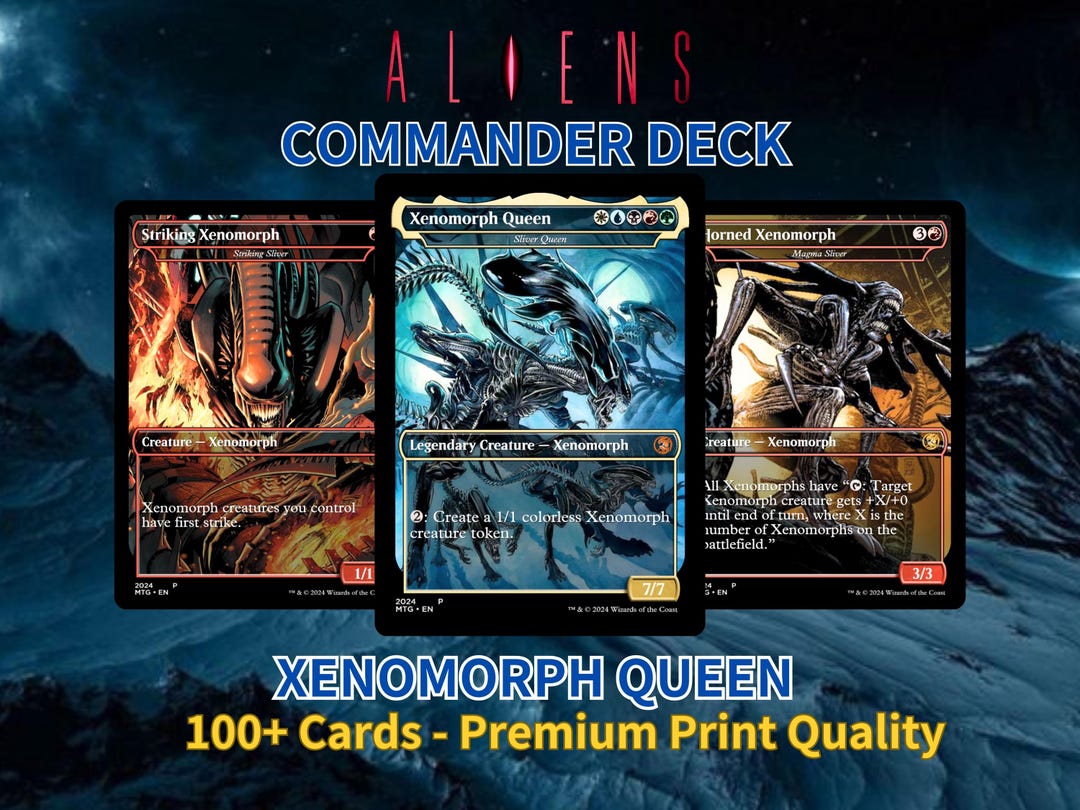 Alien Commander Deck • Alien Mtg Proxy Deck • Mtg Commander Deck ...