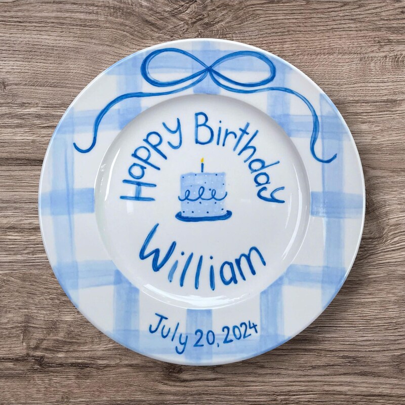 Painted Cake Plates - Etsy