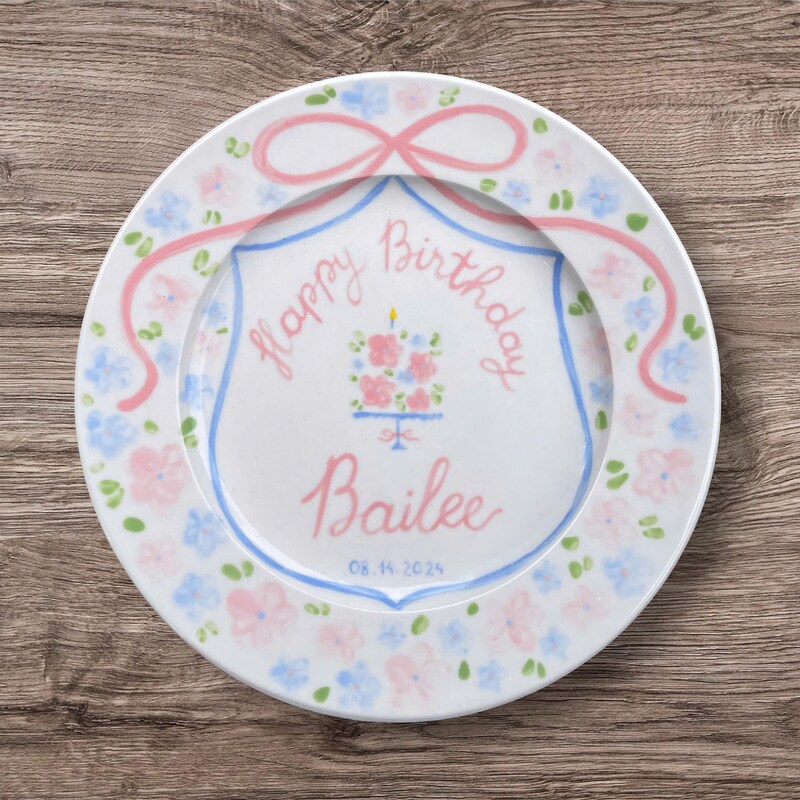 Ribbon Plate - Etsy