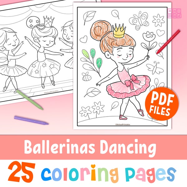 Ballerina Activity Sheet - Etsy