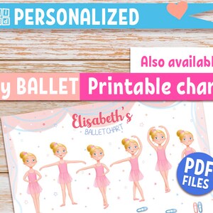 BALLET Poses Printable CARDS for Girls, 23 Montessori Ballerinas Cards ...