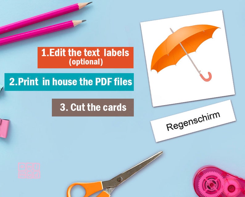 German for Kids SEASONS PRINTABLE CARDS for Kids 56 - Etsy