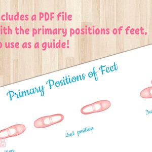 Ballet Shoes Printable Stickers for Kids, Real Size Printable Shoes to ...