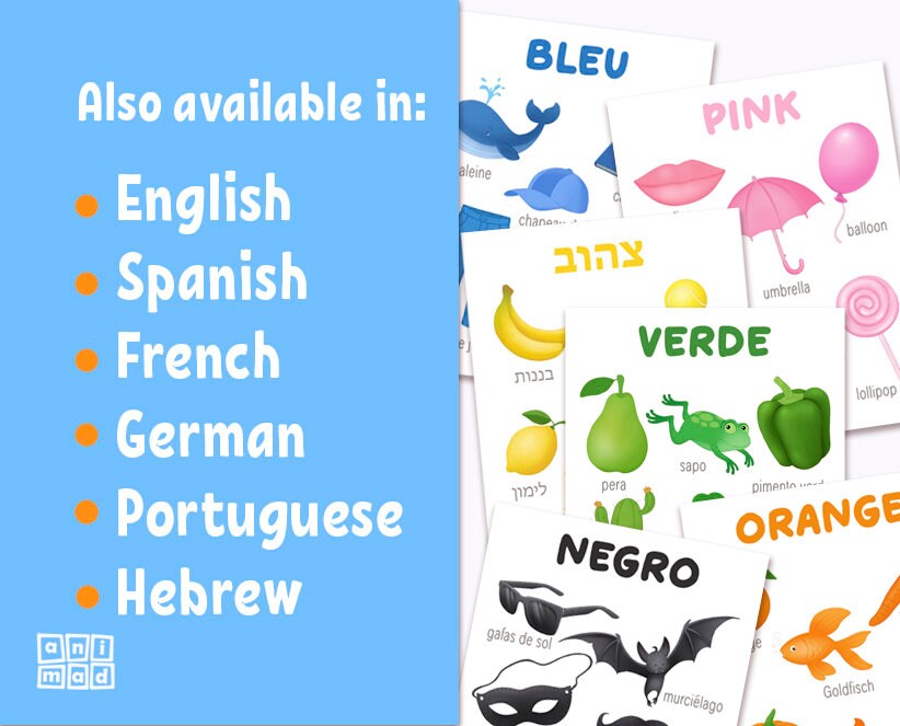Learn Greek Colors Poster Set: Educational Charts for Kids (PDF ...