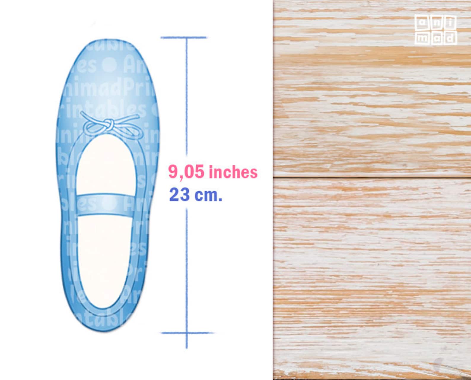 Ballet Shoes Printable Stickers for Kids, Real Size Printable Shoes to ...