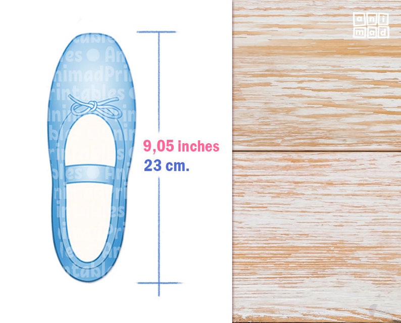 Ballet Shoes Printable Stickers for Kids, Real Size Printable Shoes to ...