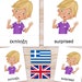 Emotions Flashcards for Kids, Greek & English, Montessori 3-part Cards ...