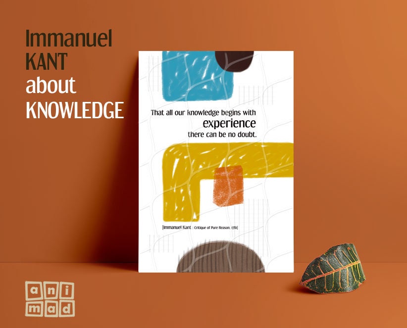 Immanuel Kant Printable Poster, Inspirational Philosophy Quote ...