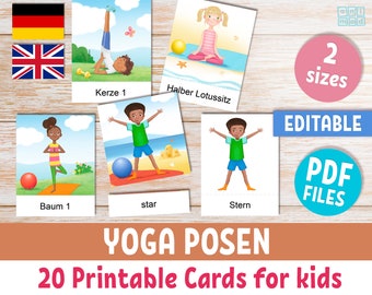 Camping Theme Yoga & Movement Pose Cards With Memory Game - Etsy