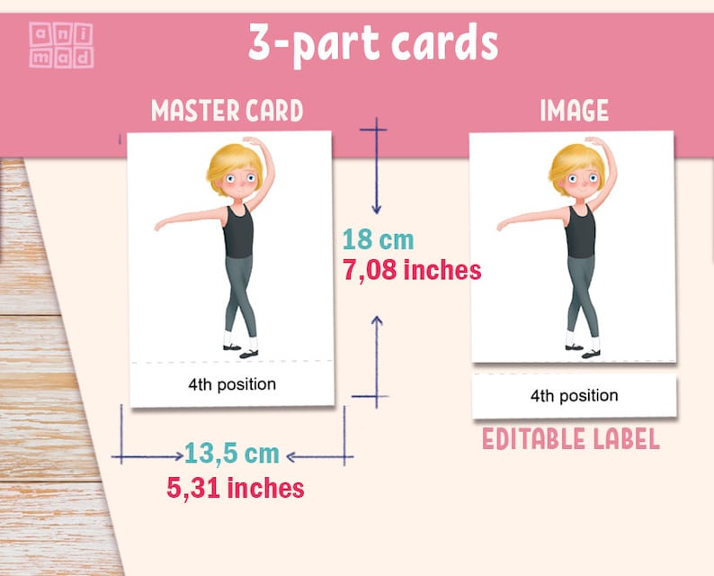 Ballet Primary Positions Printable Flashcards for Boys and Girls, 78 ...