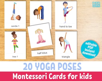 Yoga Cards for Kids - Etsy