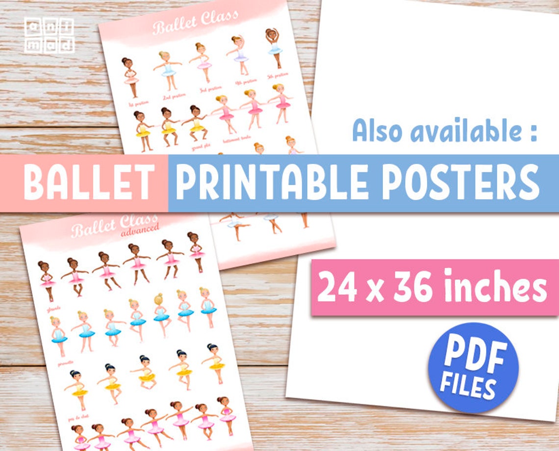 CHECKLIST BALLET Poses Printable Poster for Girls Little - Etsy Australia